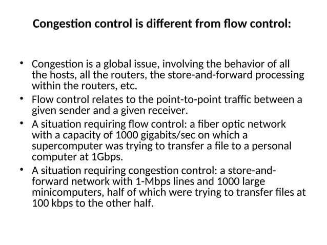 congestion_control: types, uses and application | PPT