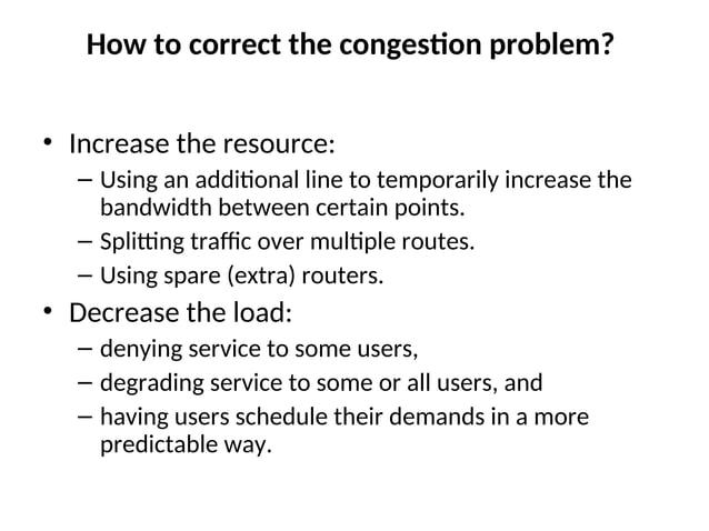 congestion_control: types, uses and application | PPT