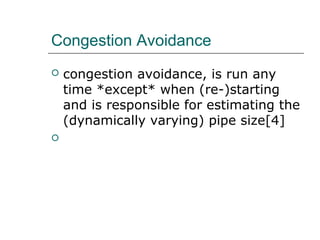Congestion control avoidance | PPT