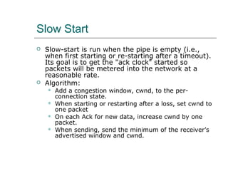 Congestion control avoidance | PPT
