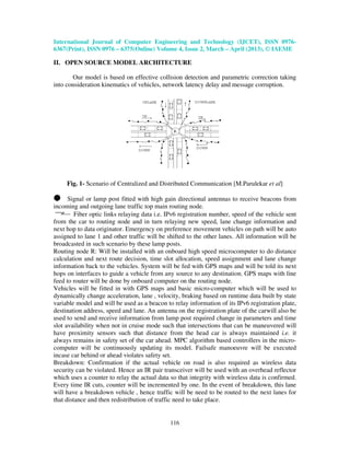 Congestion control & collision avoidance algorithm in intelligent transportation | PDF