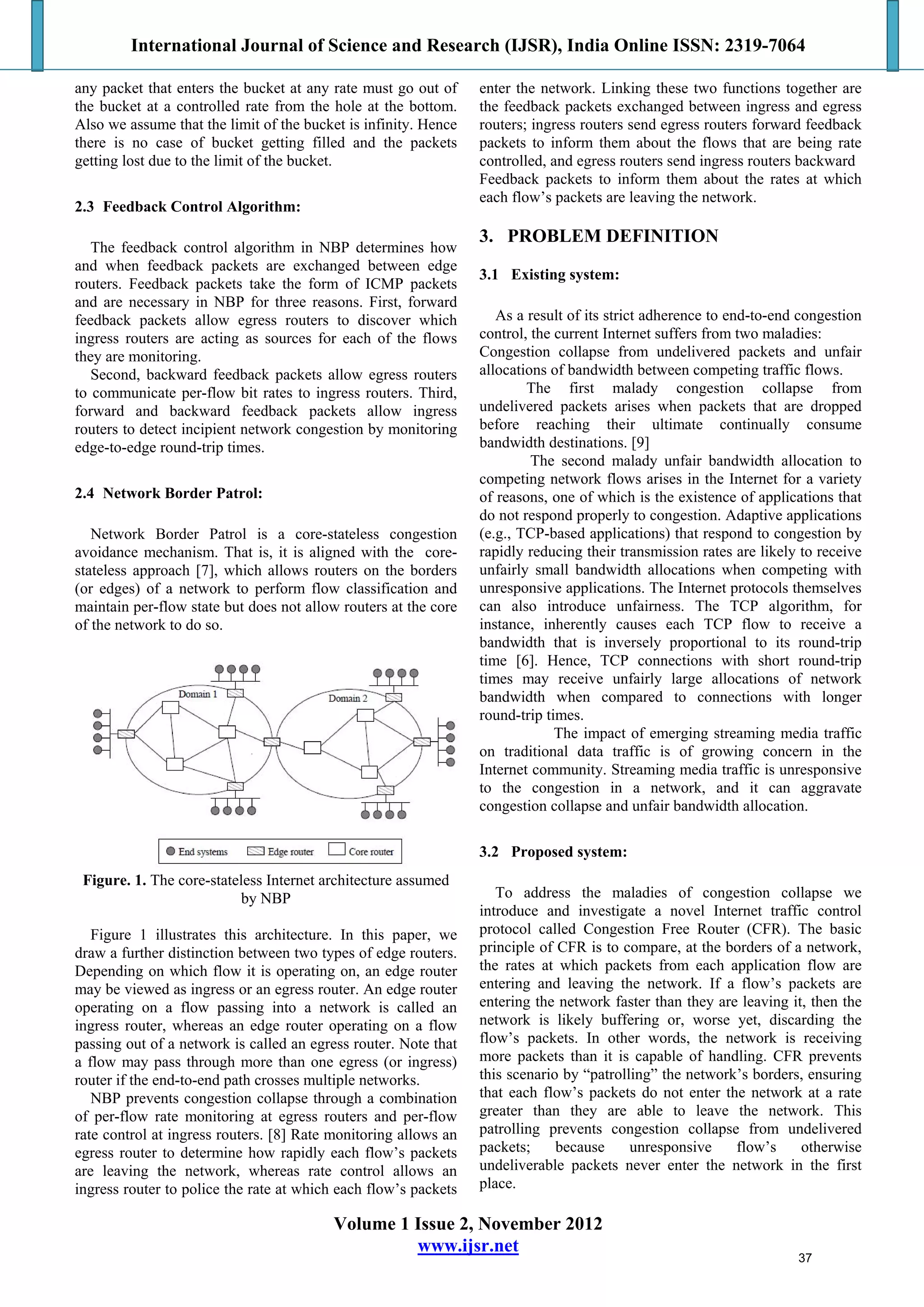 Congestion control mechanism using network border protocol | PDF