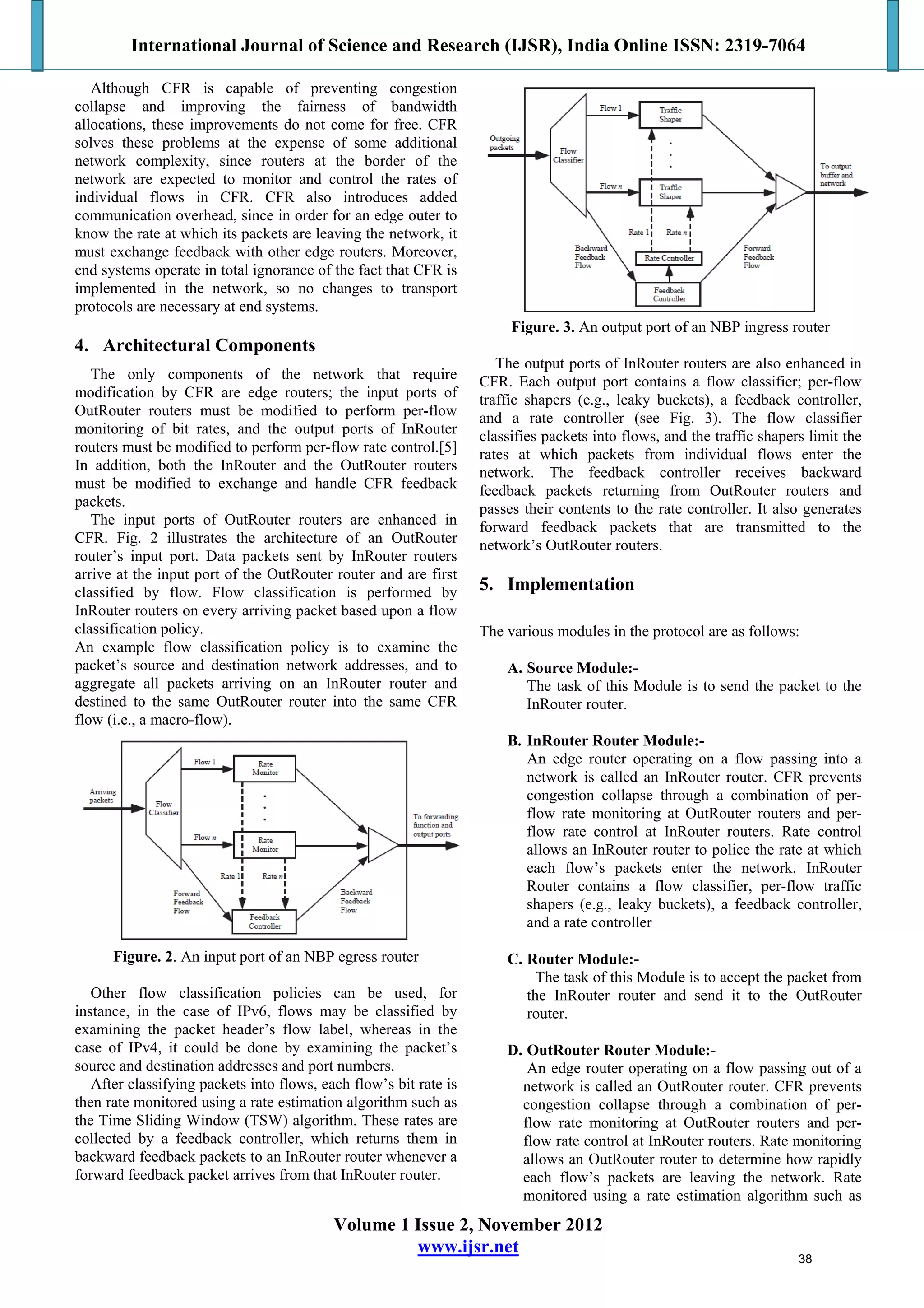 Congestion control mechanism using network border protocol | PDF