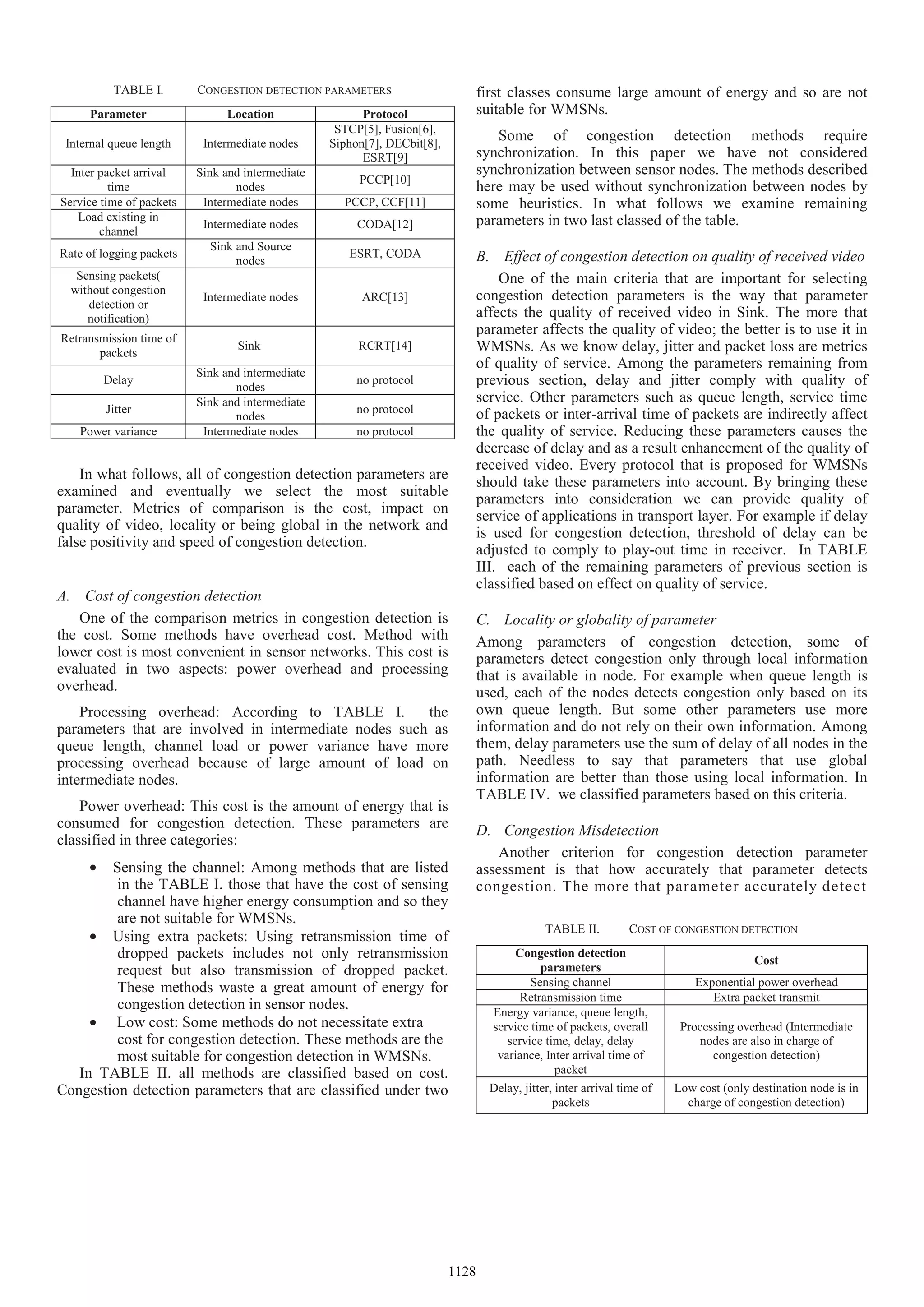 Congestion detection for video traffic | PDF