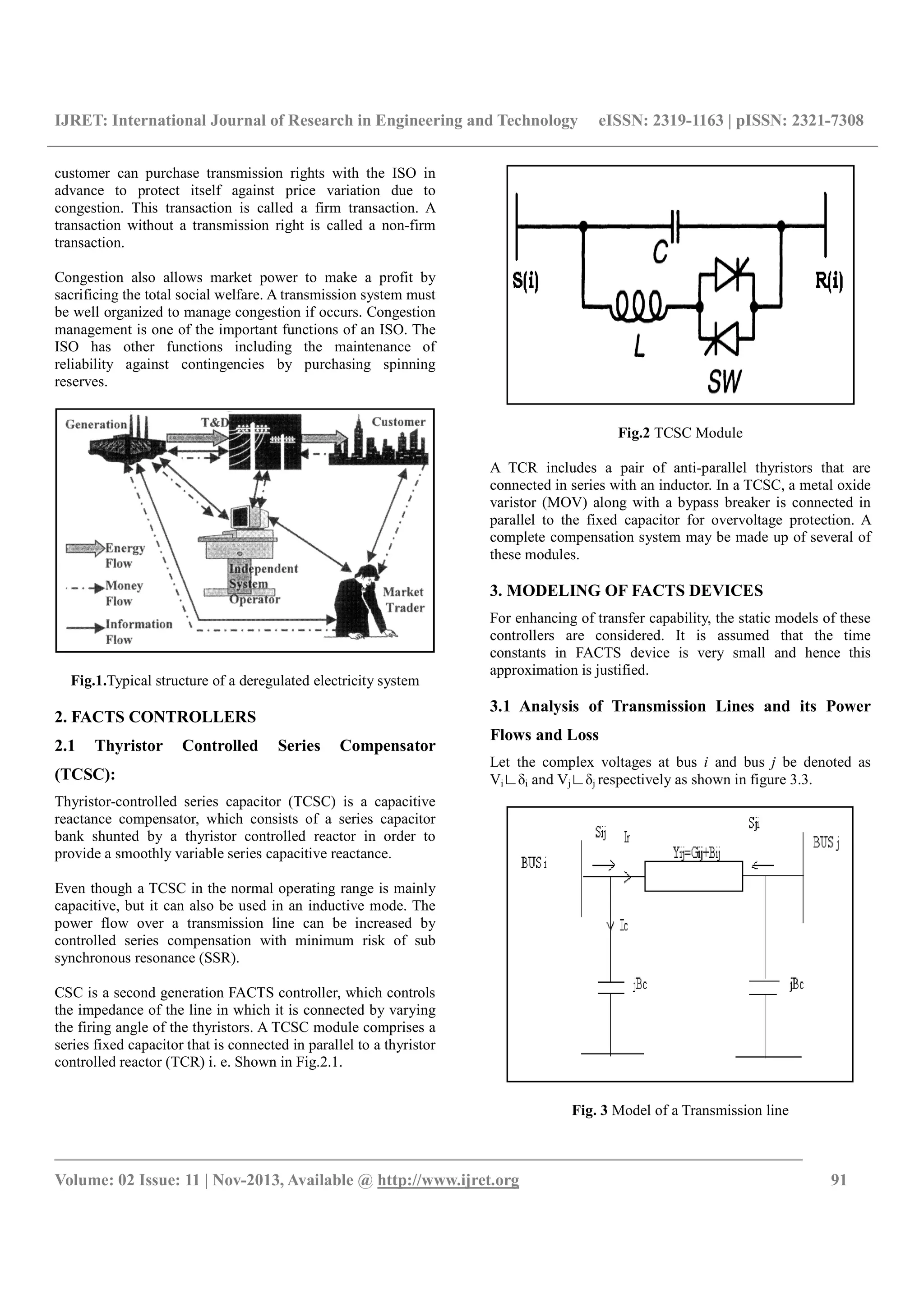 Congestion Management Using Facts Devices In Pdf Computer Networking Computing