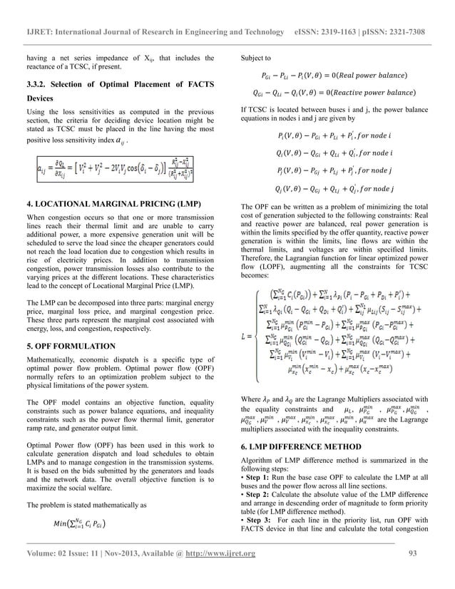 Congestion Management Using Facts Devices In Deregulated Power System Pdf