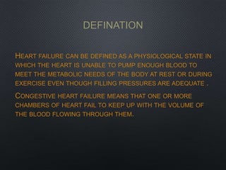 Congestive heart failure | PPTX