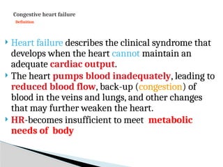 Congestive Cardiac failure details on the signs and symptoms | PPT
