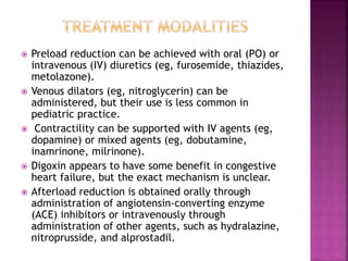 Congestive cardiac failure diagnosis and treatment | PPT