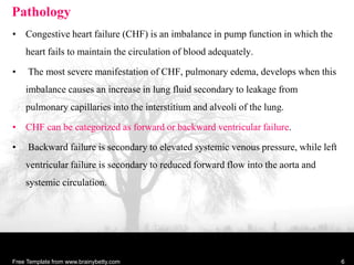 Congestive heart failure | PPTX | Heart and Cardiovascular Diseases ...