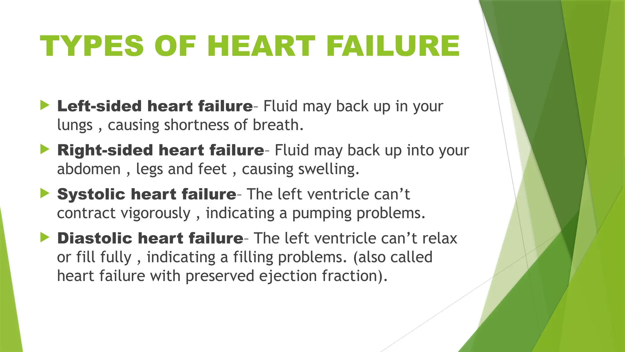 CONGESTIVE HEART FAILURE.pptx for all health education departments | PPT