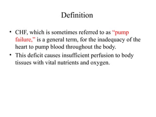 congestive heart failure.pptxcritical care car | PPT