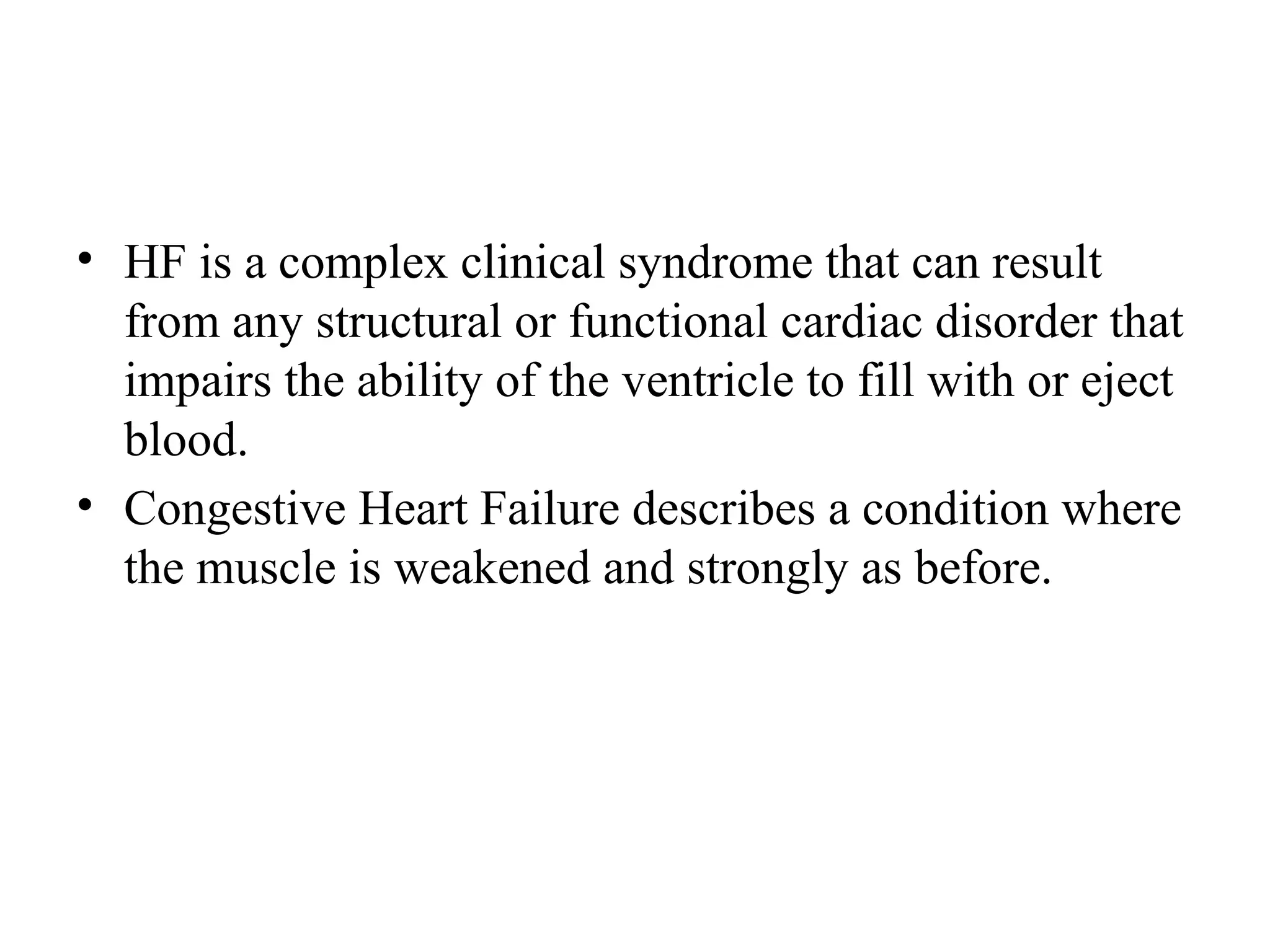 Congestive Heart Failure Pathophysiology | PPTX