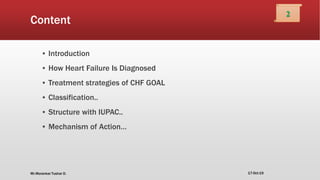 Congestive heart failure (chf) medicinal chemistry | PDF