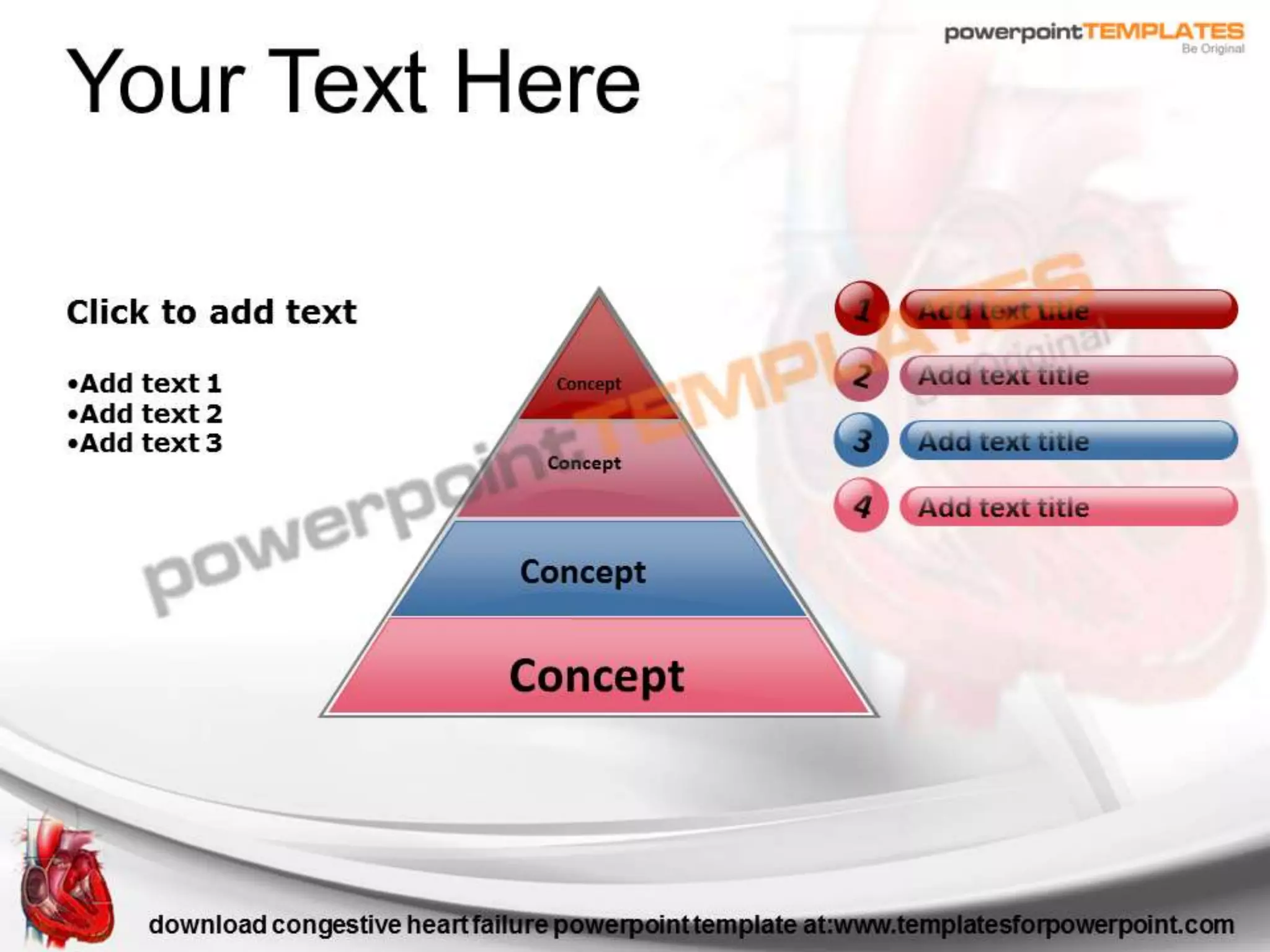 Congestive Heart Failure Powerpoint Template - templatesforpowerpoint | PPT