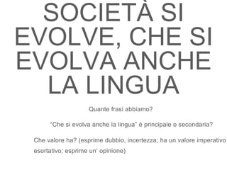 Congiuntivo in frasi principali | PPTX