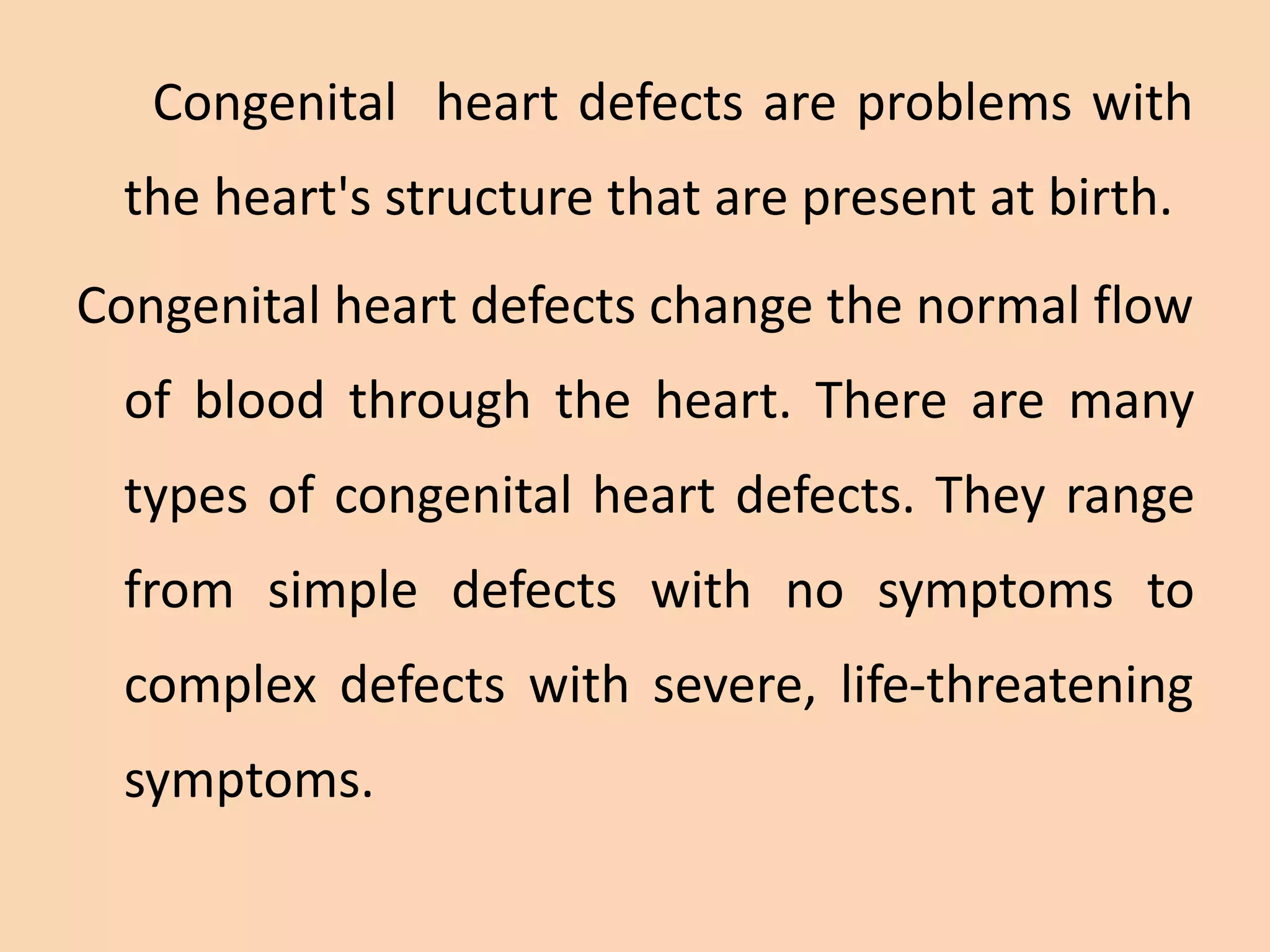 Congintal heart defect.pptx | Heart and Cardiovascular Diseases ...