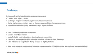 Conglomerate effects of mergers – James Langenfeld – June 2020 OECD ...