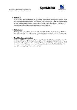 Conglomerate/corporation | PDF | World/International Music | Music