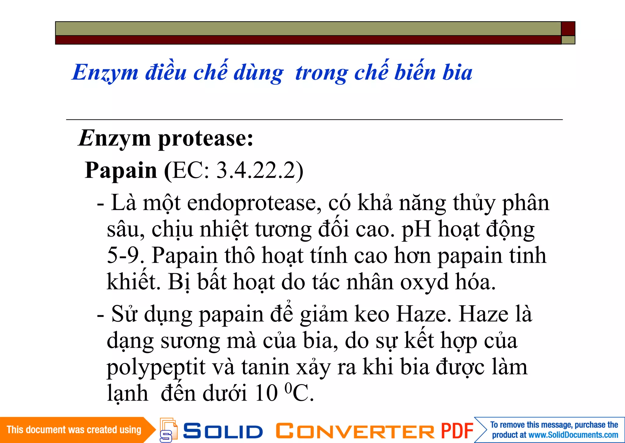 Công nghệ lên men bia | PDF