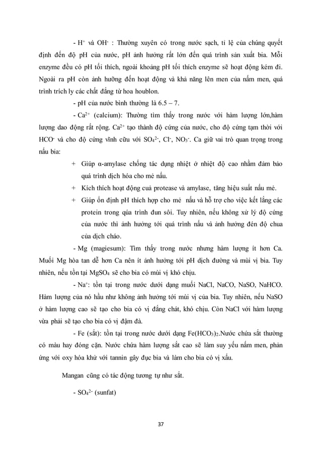 Công nghệ sản xuất bia, Quy trình sản xuất bia, HAY! | DOCX