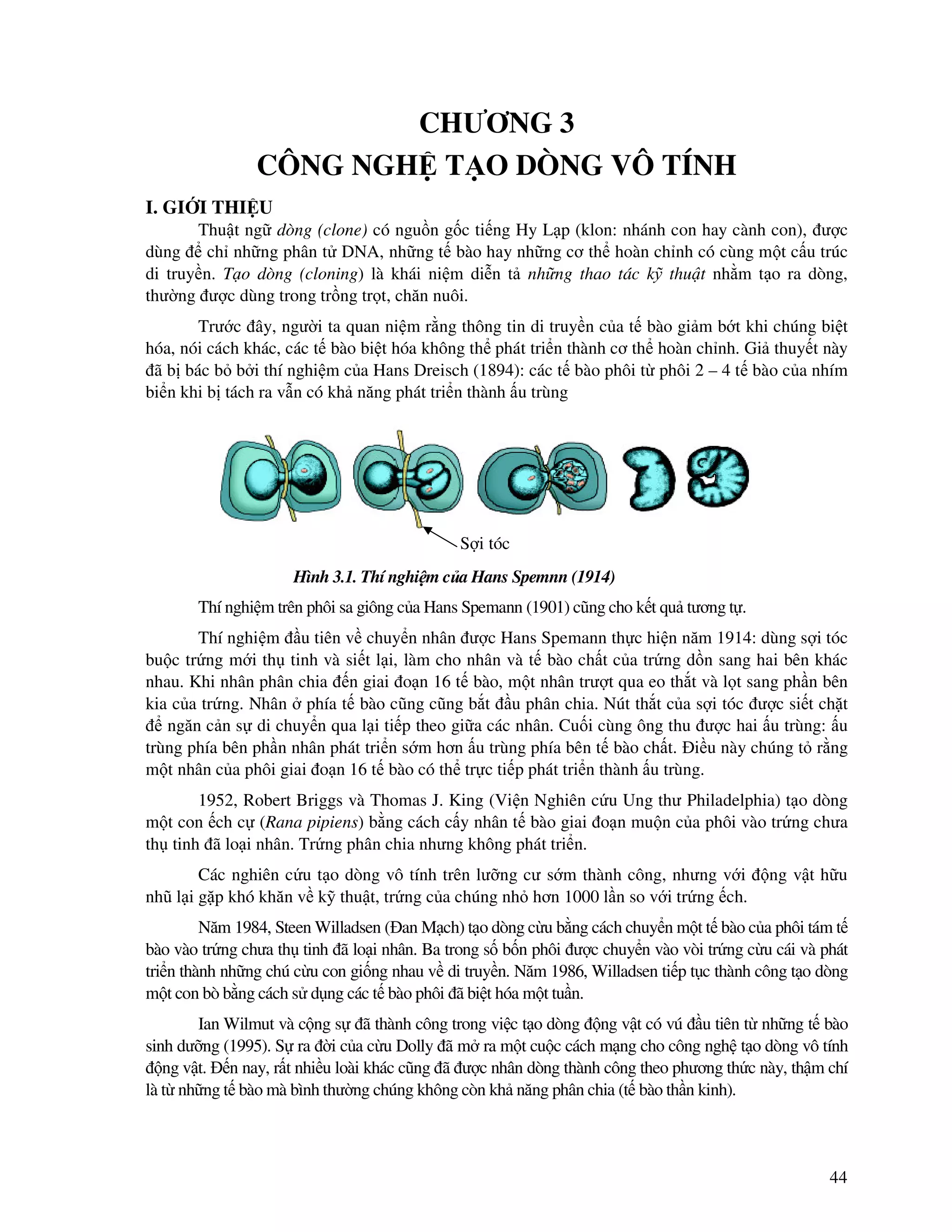 Giáo trình công nghệ sinh học động vật | PDF