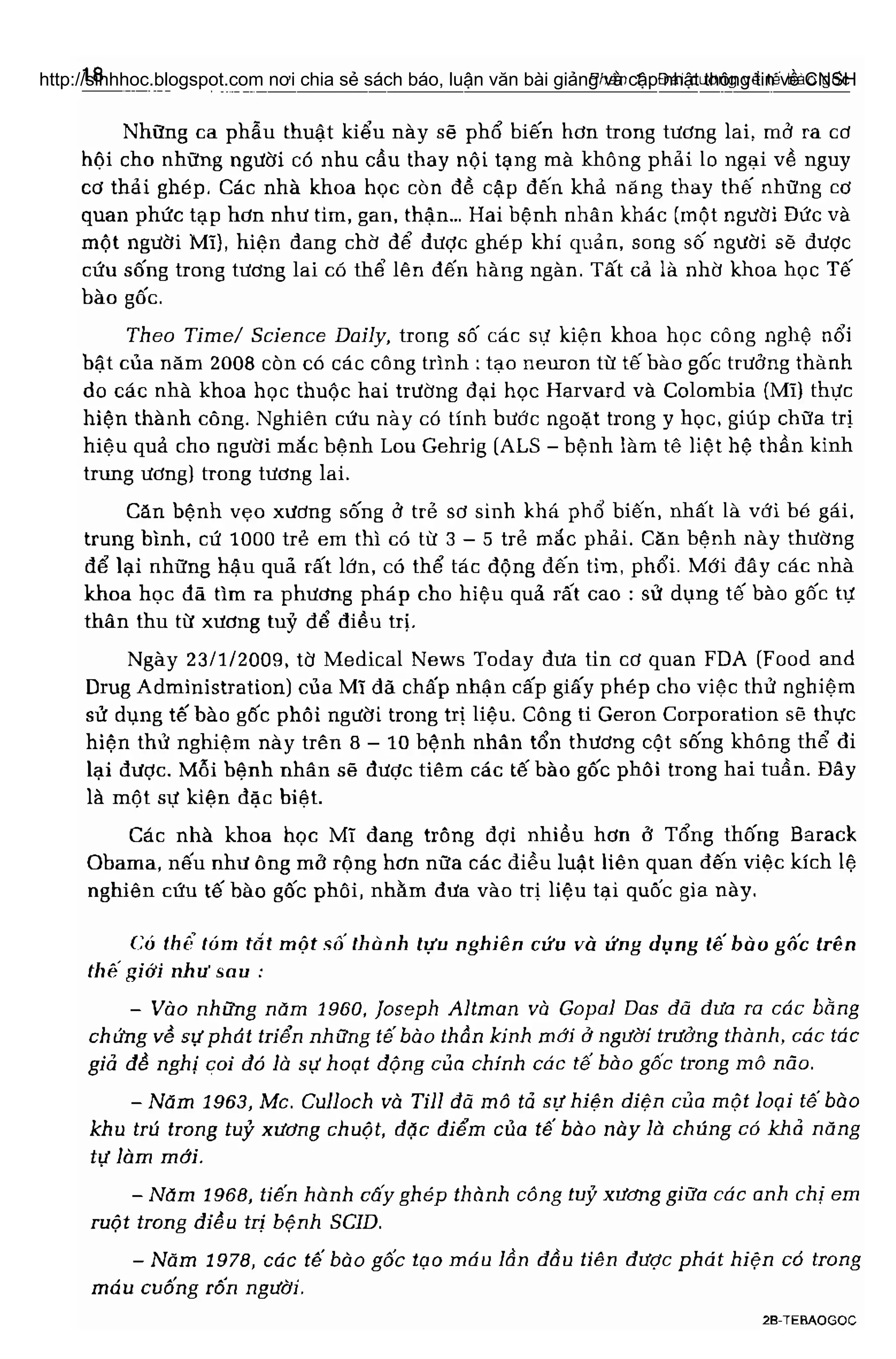 Cong nghe te bao goc Phan Kim Ngoc | PDF