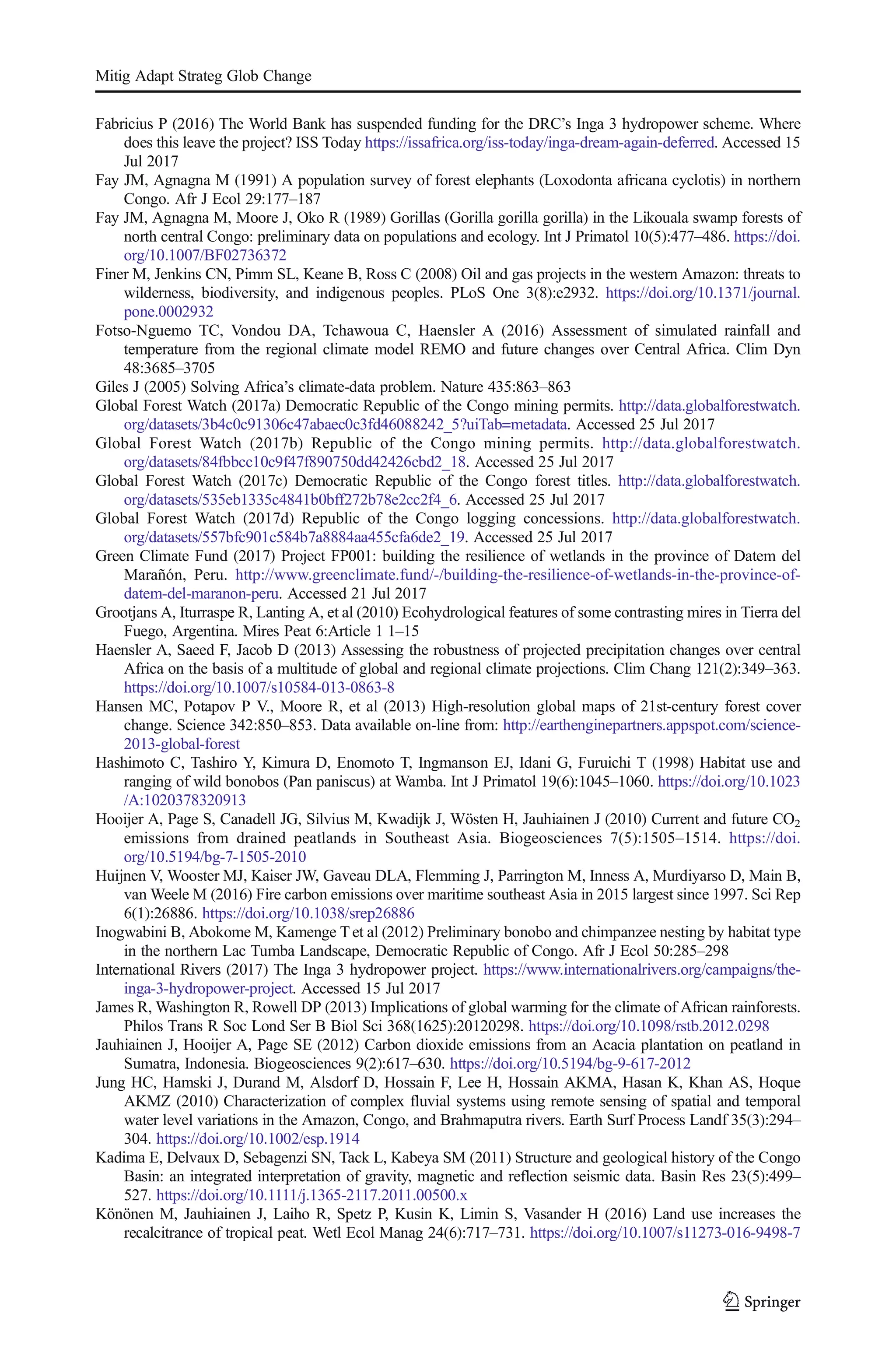 Congo basin peatlands_threats_and_conservation_pri | PDF | Africa ...