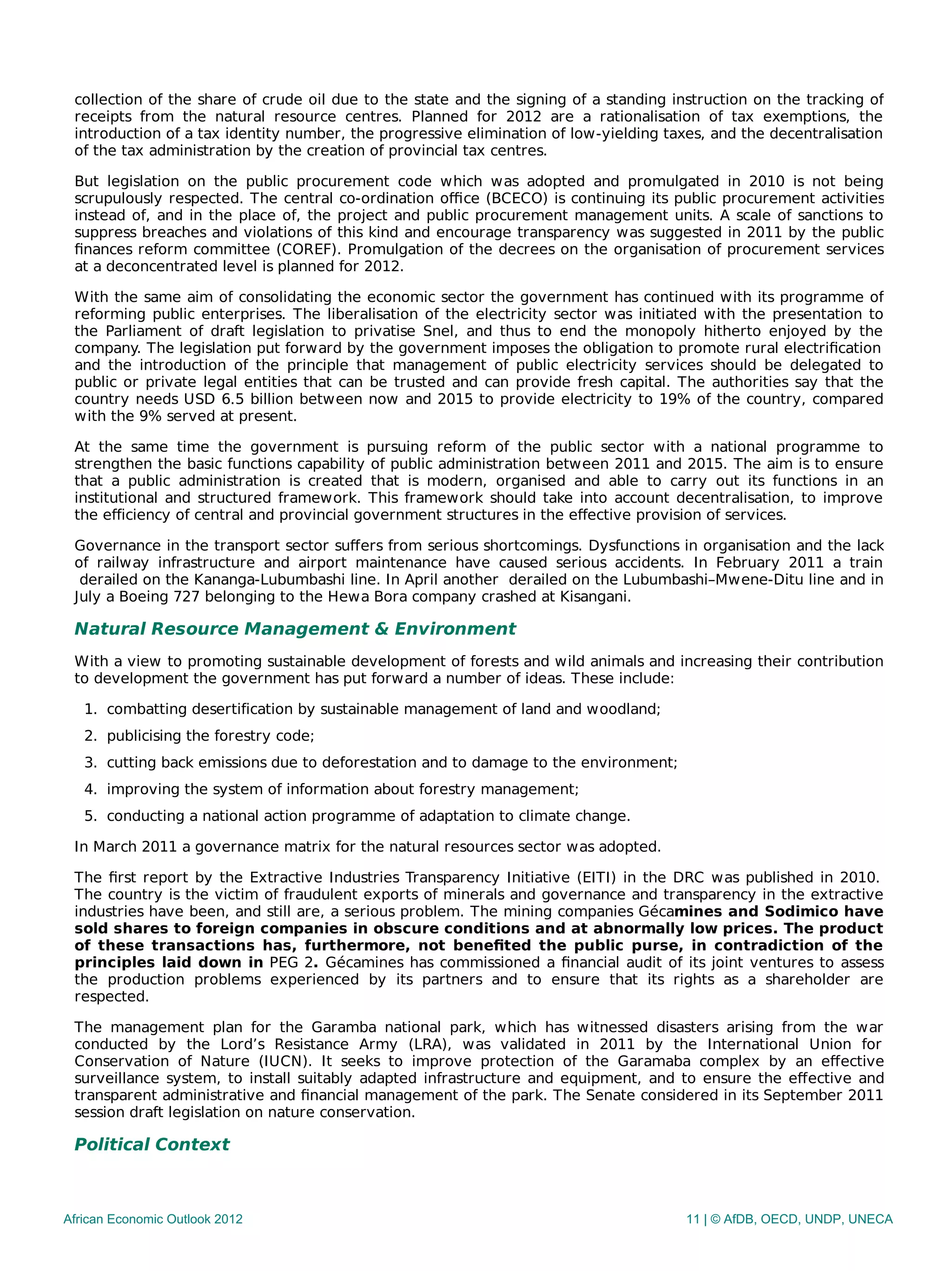 Congo democratic republic (drc) country note | PDF