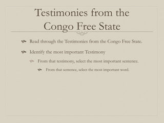Congo history overview | PPTX