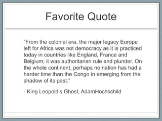 Policy Intiative for the Democratic Republic of Congo Presentation | PPTX