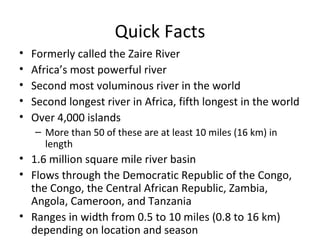The Congo (Zaire) River | PPT