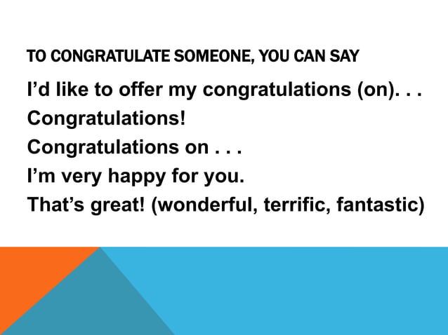 Congratulating | PPT