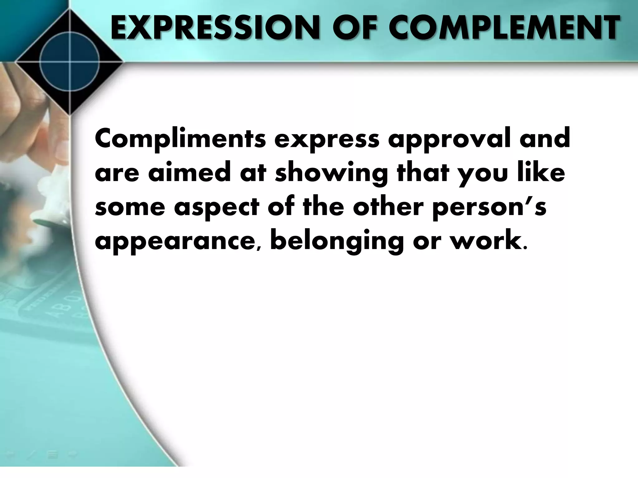 Congratulating and complimenting others | PPTX
