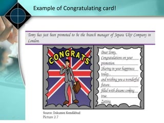 Congratulating and complimenting others | PPTX