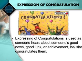 Congratulating and complimenting others | PPTX
