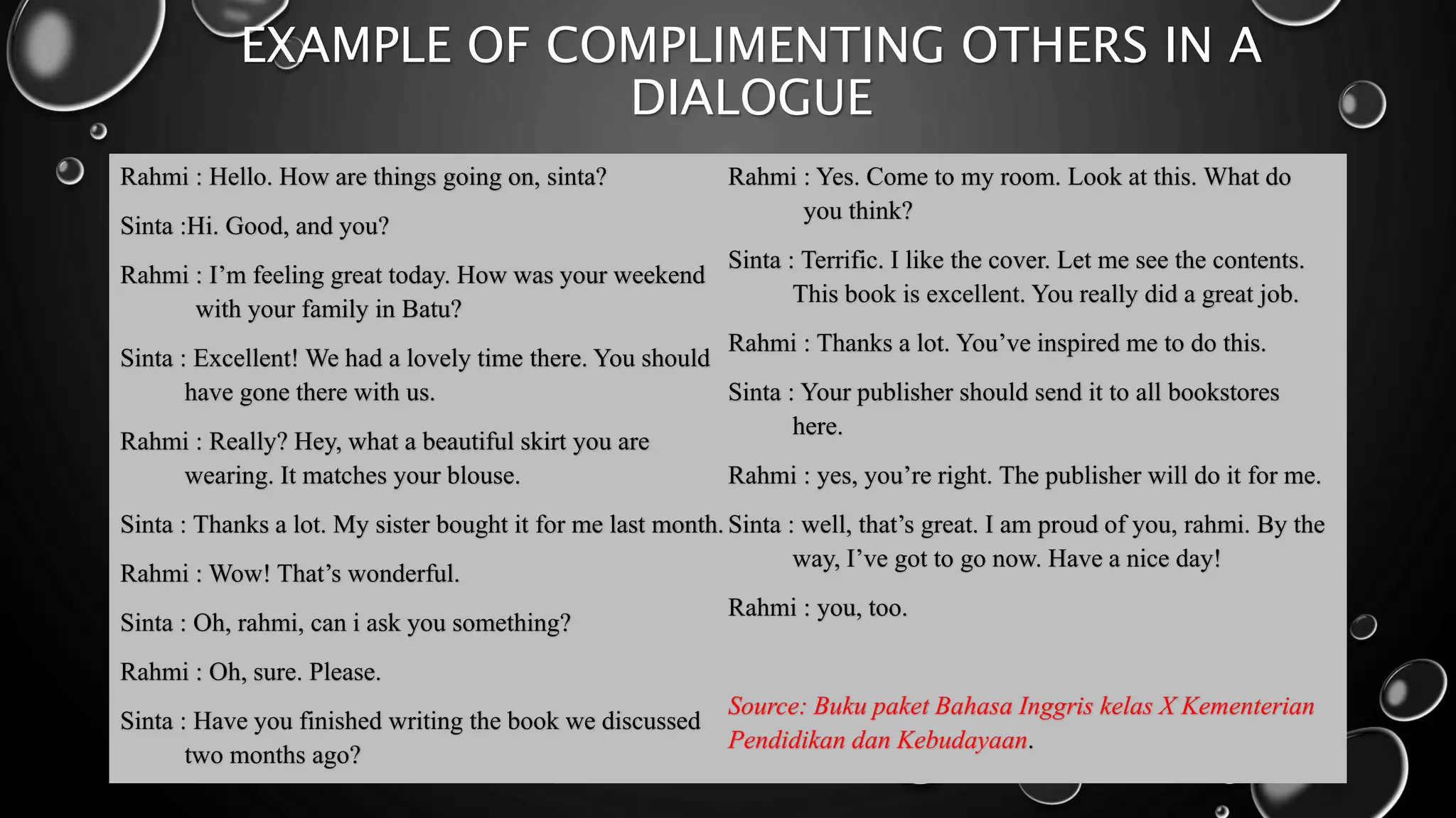 Congratulating and complimenting others | PPTX