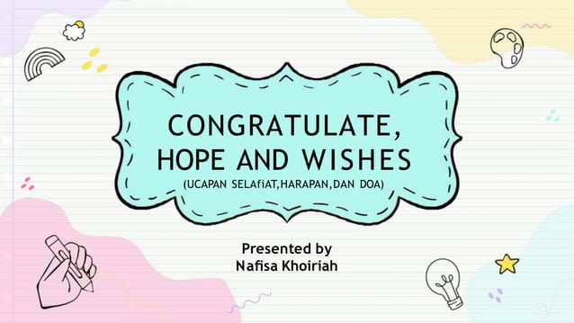 congratulation, hope, and wish - Copy.pptx | Graduation | Personal ...