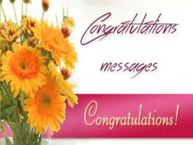 Sample Congratulations Messages | PPTX