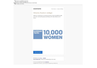 Goldman Sachs 10,000 women collection | PDF