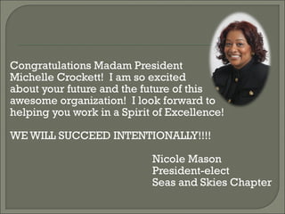 Congratulations michelle crockett | PPT