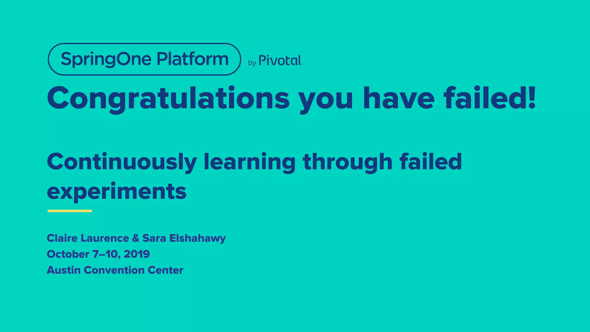 Congratulations, You’ve Failed! Continuously Learning Through Failed ...