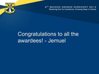 Beacon Awards Ceremony Congratulations | PPTX