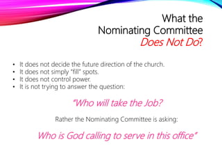 Congregational Nominating Committee Overview | PPTX