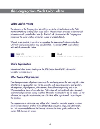 Congregation Micah Brand Manual | PDF