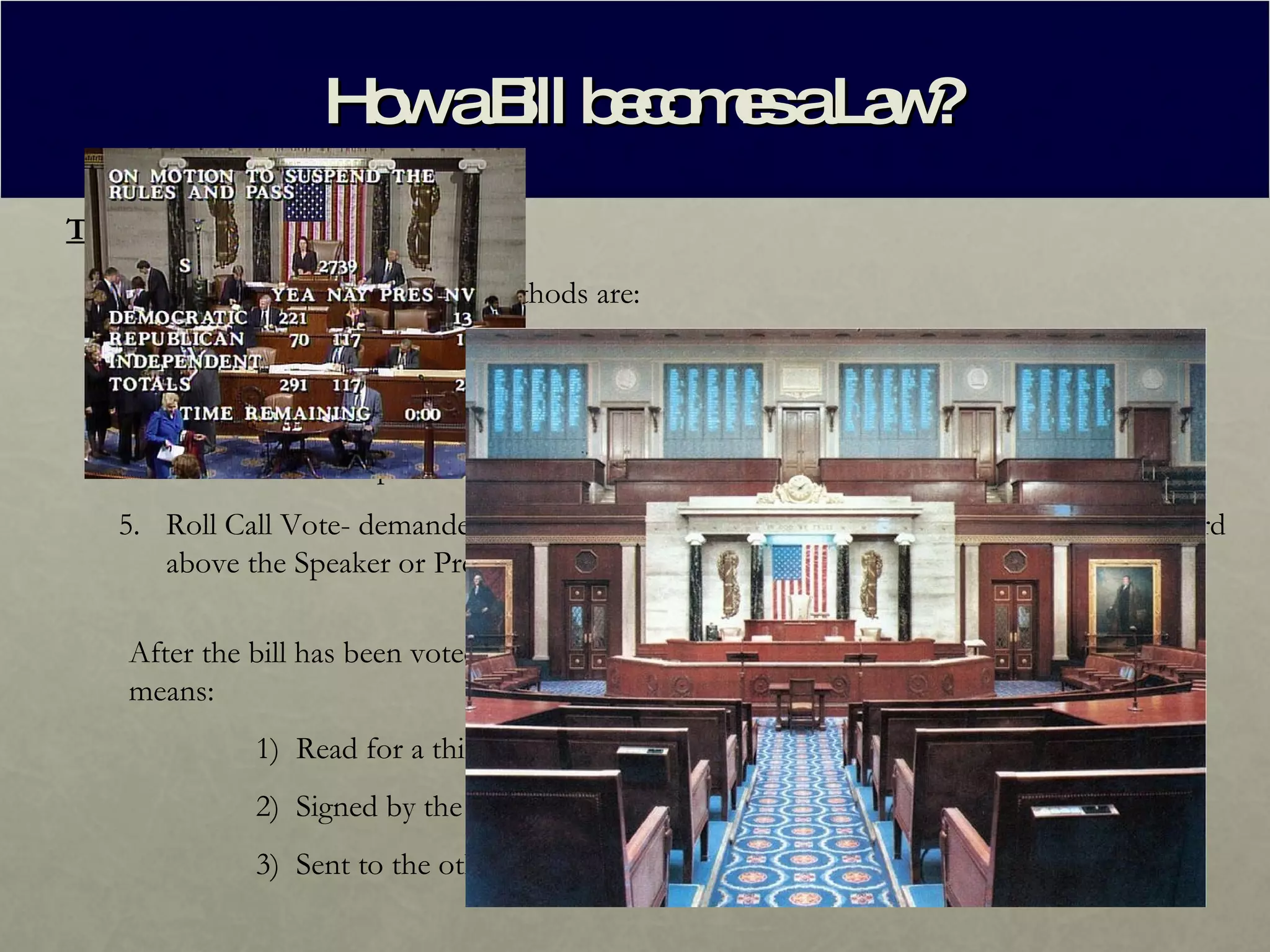 How a Bill becomes a Law? | PPT
