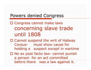 Congress of the USA power point | PPT