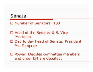 Congress of the USA power point | PPT