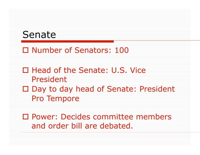 Congress of the USA power point | PPT