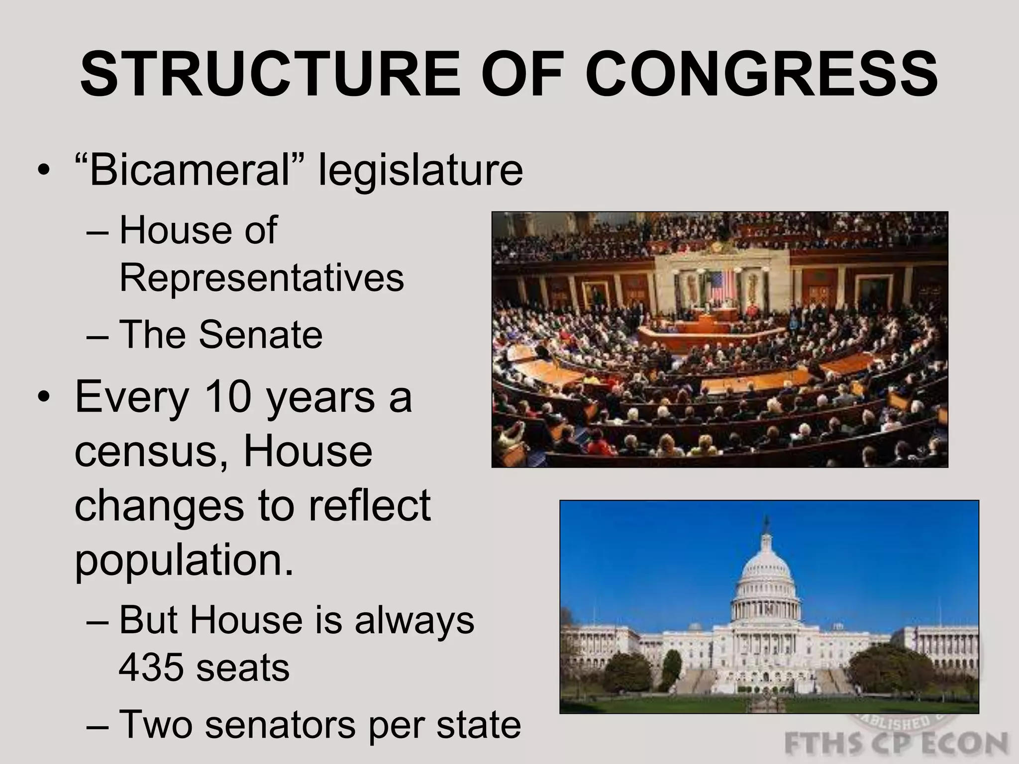 Introduction to Congress | PPT